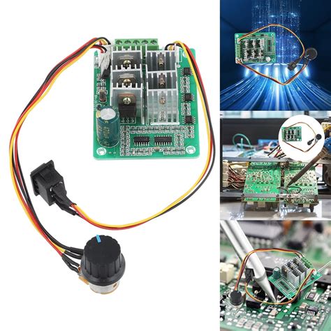 Husxh Three Phase Reversible Switch Motor Driver Regulator Module With Potentiometer Switch A