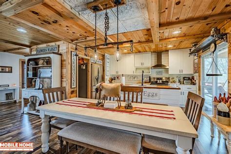 Inside A Spacious Double Wide Manufactured Home With Farmhouse Design