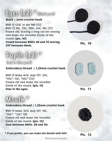 Free Crochet Pattern Phantump Amigurumi Handmadev
