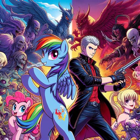 Mlp X Devil May Cry Ponies And Dante Ai By Tomartista On Deviantart