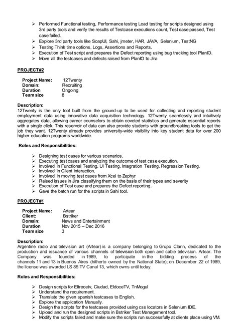 Rajesh Istqb Software Testing Resume Pdf