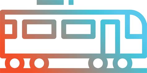 Train Transportation Subway Gradient Icon 14244553 Vector Art At Vecteezy