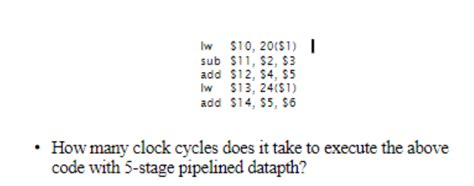 How Many Clock Cycles Does It Take To Execute The