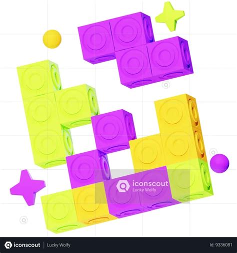 Tetris Icon 3d Illustration Sports And Games 3d Illustrations Iconscout