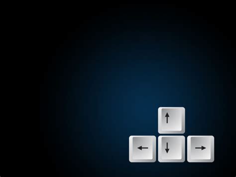 Keyboard Arrow Button Backgrounds Black Powerpoint White Templates Free PPT Grounds
