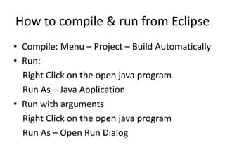 Analysis Of A Basic Java Program Ppt