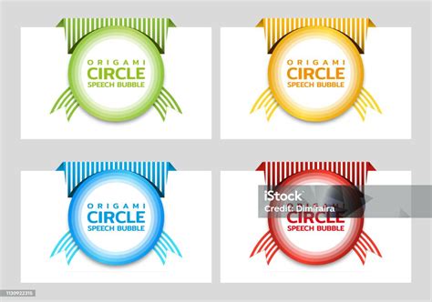 동그라미 연설 거품 당신의 메시지에 대 한 종이 접기 대화 배너 특별 한 혜택 할인 태그 배지 헝겊 웹 스티커 텍스트 공간이 있는 카탈로그에 대 한 가격 태그 템플릿 가격에