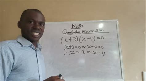 Quadratic Equation Factorised Youtube