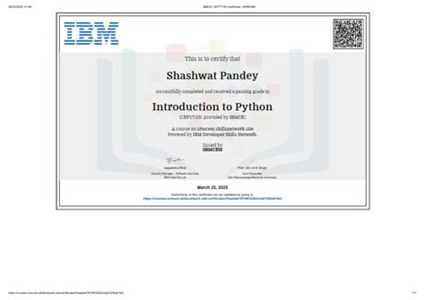 Ibmce Python Course Completion Certificate Pdf