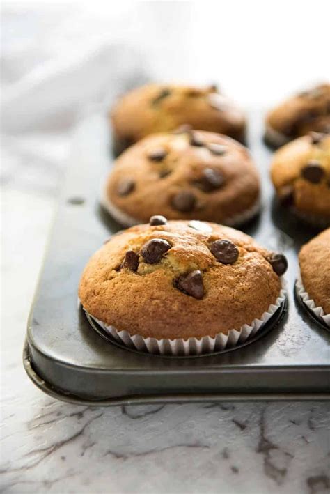 Moist Chocolate Chip Muffin Recipetin Eats