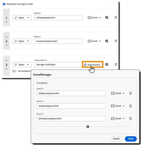 Enable Recipient Groups