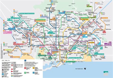 Barcelona Metro Map Timetable And Useful Information