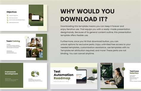 Test Automation Roadmap Template In PowerPoint PDF Google Slides Apple Keynote Download