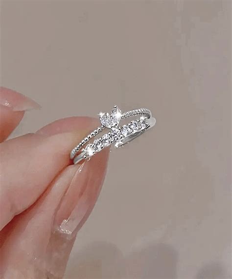 [봄신상 당일출고] 1 1 할인 💝공주반지💝우정반지💝 여리여리 러블리 하트 큐빅 반지 Set 에이블리