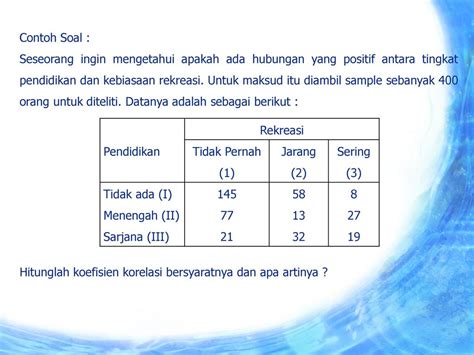 Contoh Soal Analisis Korelasi Koleksi Gambar