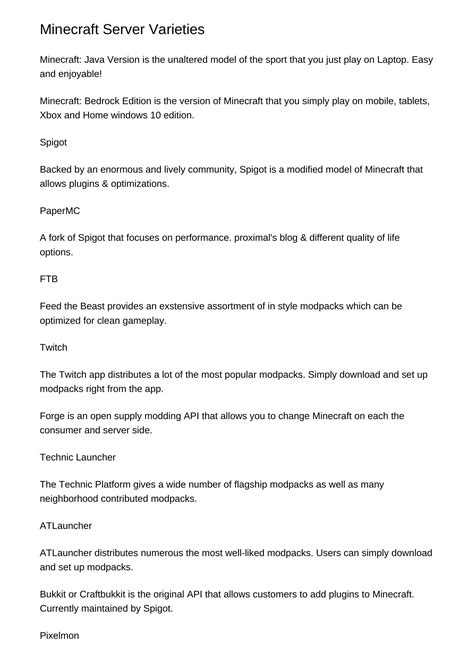 Minecraft Server Sortsjzuhm Pdf Pdf Docdroid