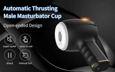 Aegis 8 Vibrating 5 Thrusting Handheld Masturbtor Male Sex Toys Papliss