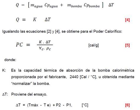 Determinación Del Poder Calorífico