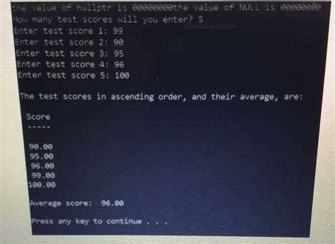 Solved Test Scores 1 Required Write A Program That