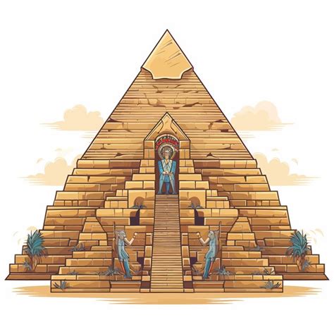 Premium Vector Ancientpyramidofpowerstructurevector