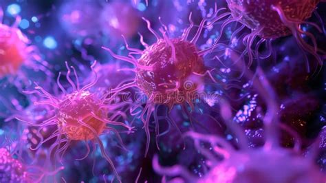 A Fluorescence Microscopy Image Of Dendritic Cells Undergoing