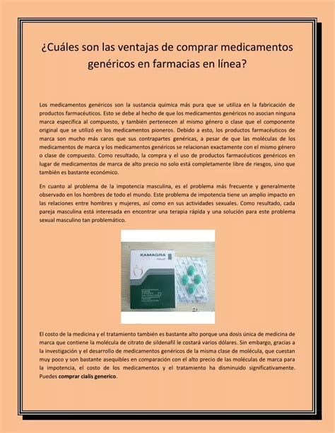 Ppt Cu Les Son Las Ventajas De Comprar Medicamentos Gen Ricos En Farmacias En L Nea Powerpoint
