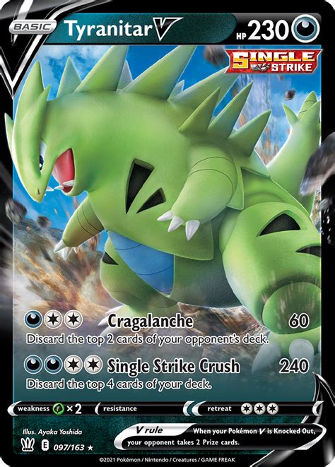Tyranitar V Battle Styles Pokemon Card Pikawiz