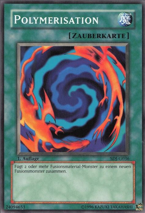Recollectibles Sammelkarte Yugioh Karte Polymerisation Deutsch Yu Gi