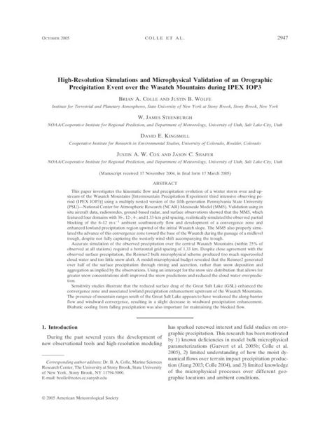 Pdf High Resolution Simulations And Microphysical Validation Of
