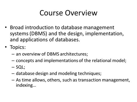 Overview Thanks To Dr Raj And Dr Liu For Sharing Course Materials