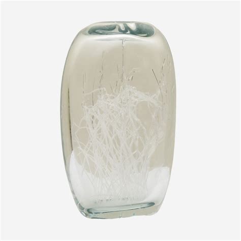 Thread Clear Glass Vase Medium Clear