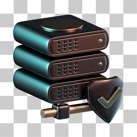 Premium Psd Server Data Secure 3d Icon