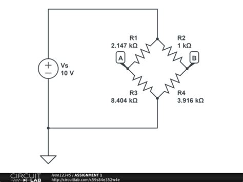 Assignment 1 Circuitlab