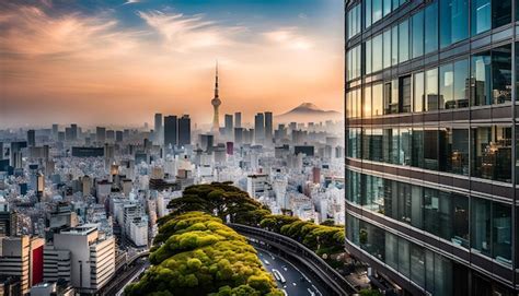 Urban Landscape Of Tokyo City During The Day Premium Ai Generated Image
