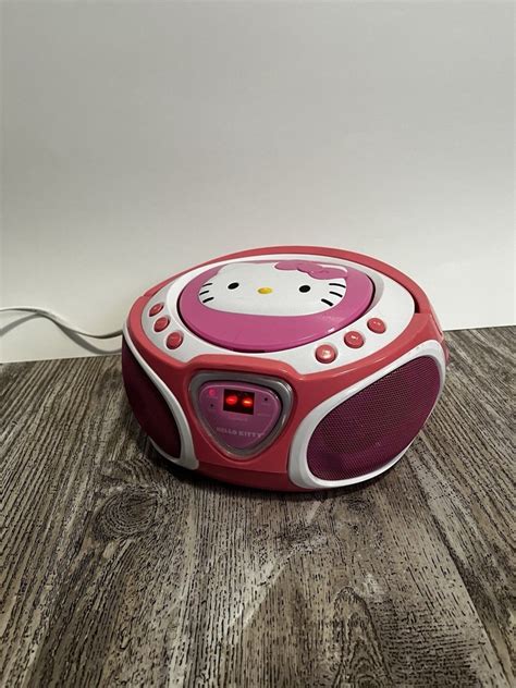 Y2k Hello Kitty Pink Cd Player Boombox Radio Am Fm Model Kt2025 Tested