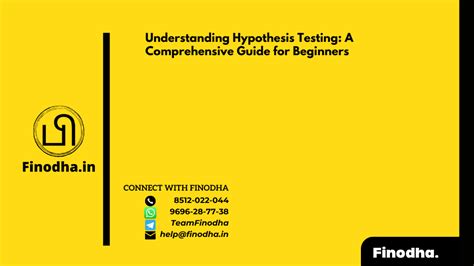 understanding hypothesis testing a comprehensive guide for beginners 2024