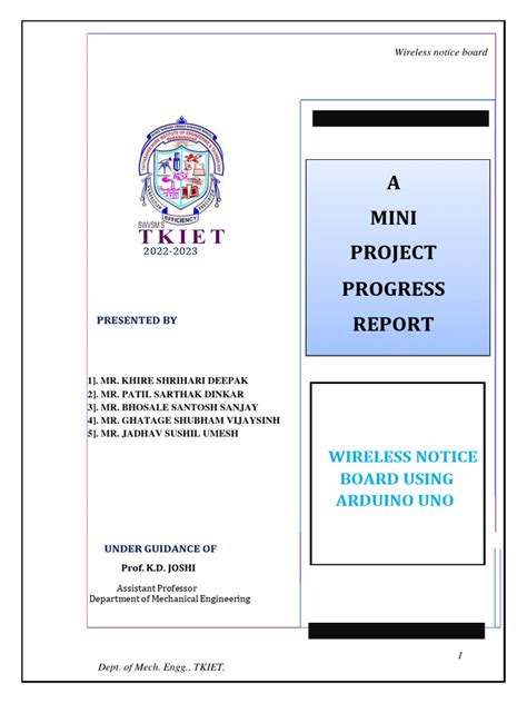 Wireless Notice Board Progress Report 1 Download Free Pdf Arduino Electrical Engineering