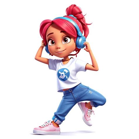 Premium Photo 3d Female Dancing Character Female Dancer Girl Dancing