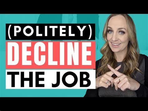How To Decline A Job Offer Gracefully Examples