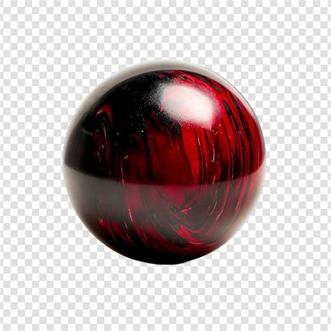 빨간 유리 어리 회전 디자인 추상적인 구체 Ai 생성 Psd