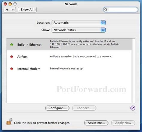 Setting A Static Ip Address In Mac Os X 104