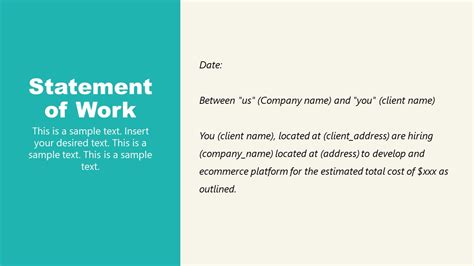 Powerpoint Proposal Statement Of Work For Shopify Store Slidemodel
