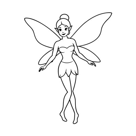 Premium Vector Outline Of Fairy Vector Illustration