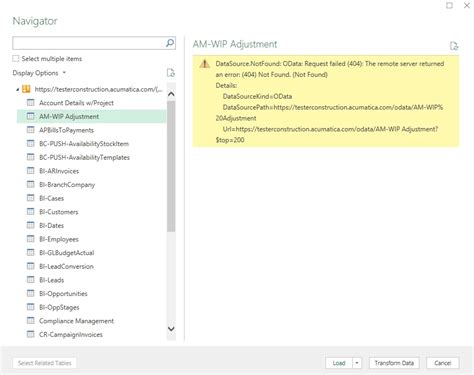 ODATA POwerBI Excel Community