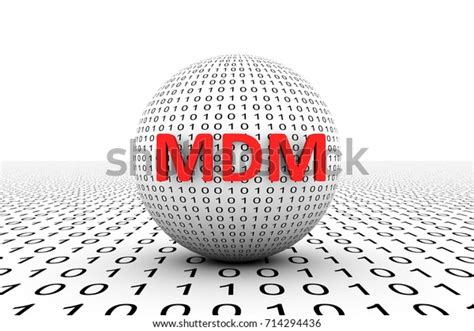 Mdm Conceptual Sphere Binary Code 3d Illustration