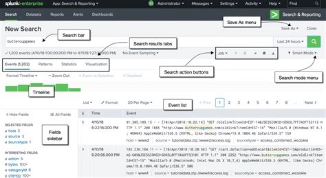 About The Search App Splunk Documentation