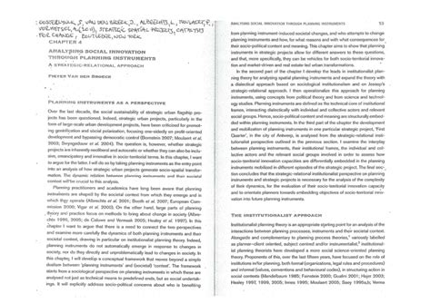 Pdf Analysing Social Innovation Through Planning Instruments A Strategic Relational Approach