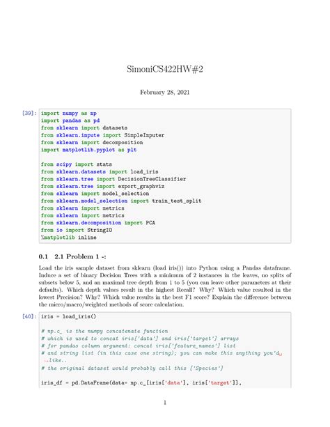 2 123123123 Simonics422hw February 28 2021 39 Import Numpy As Np Import Pandas As Pd