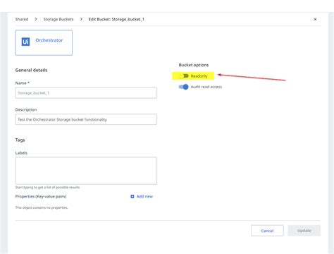 Cant Upload File To Orchestrator Upload Storage File Bucket ‘ Is Read Only Error Code