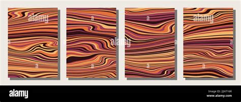 Abstract Psychedelic Groovy Set Background Vector Illustration Stock Vector Image And Art Alamy